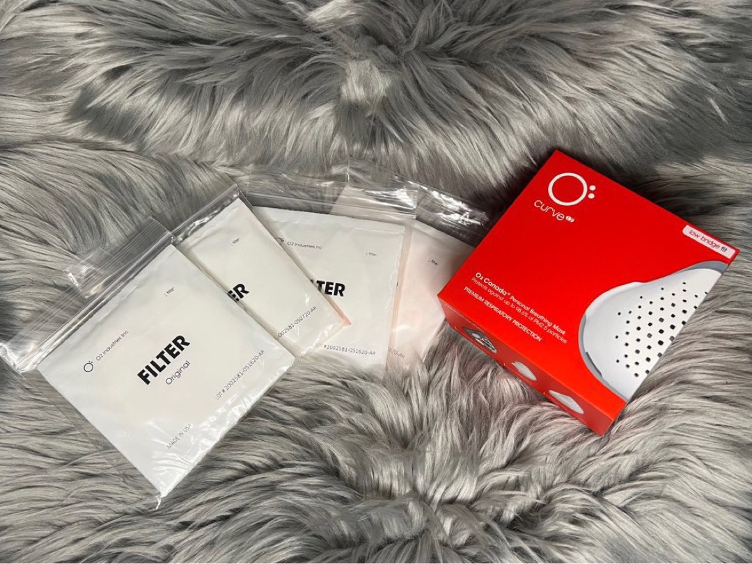 Original O2 Canada Personal Breathing Mask (Low Bridge Fit), Health ...