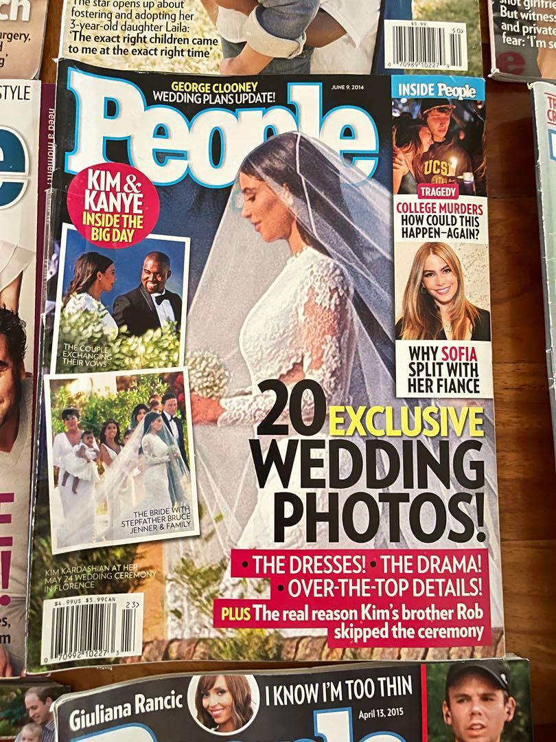 People Magazine set of 20 pcs Kate Middleton Kim Kardashian Pope ...
