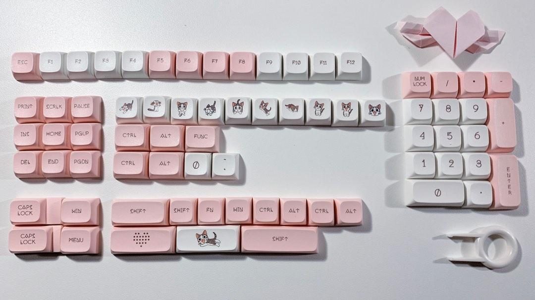 Pink Cat Keycap Set XDA Profile, Computers & Tech, Parts & Accessories ...