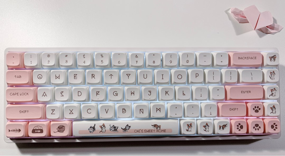 Pink Cat Keycap Set XDA Profile, Computers & Tech, Parts & Accessories ...