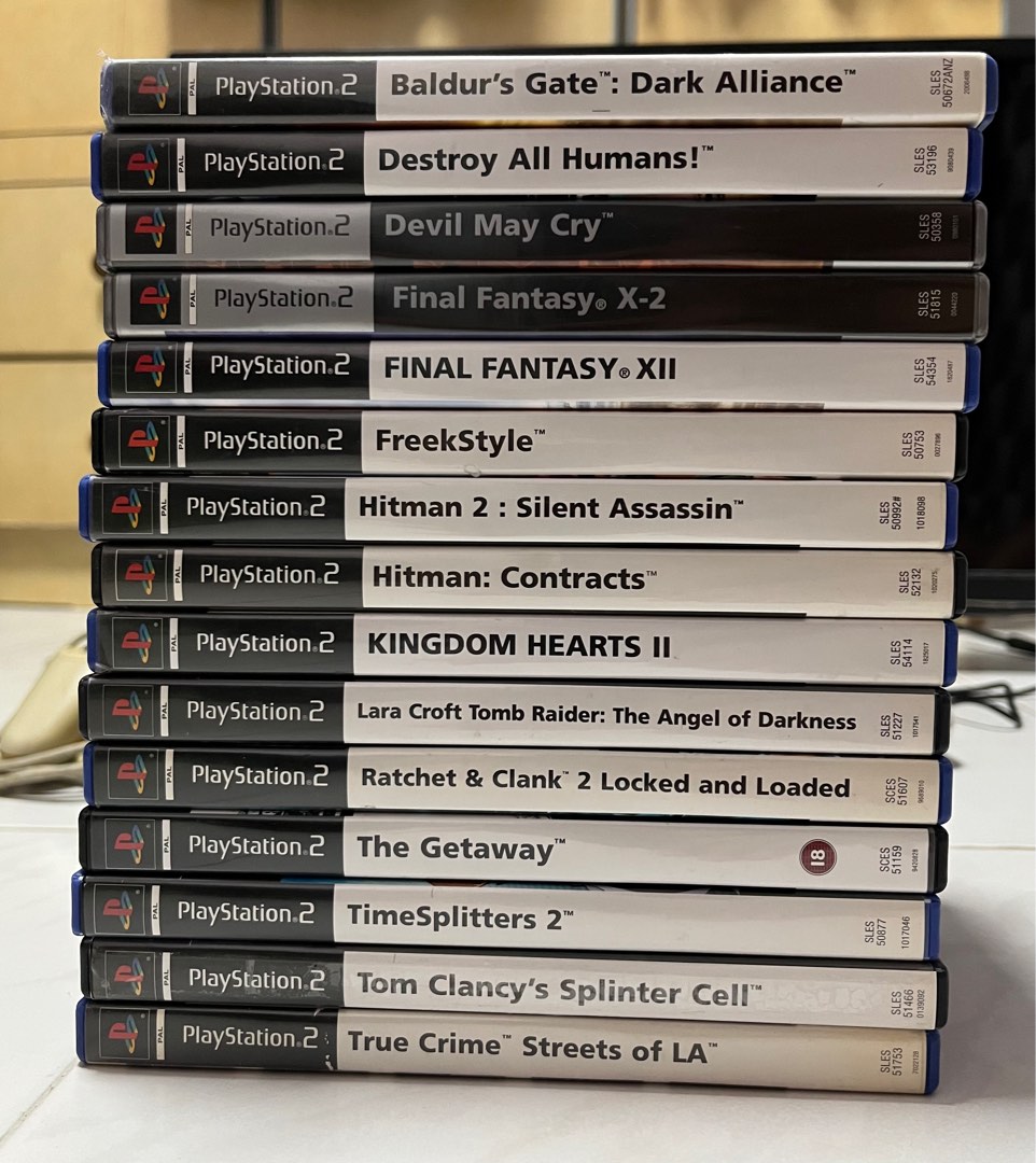 PlayStation 2 PS2 games / AV cable / Memory cards / Free Mcboot, Video ...