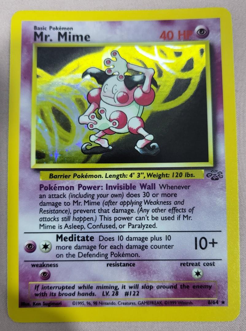 Pokemon tcg - Mr Mime jungle unlimited, Hobbies & Toys, Toys & Games on ...