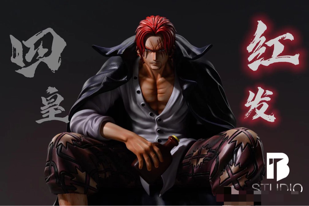 【PO】Red Hair Shanks Sitting GK Figure BT Studio One Piece, Hobbies ...