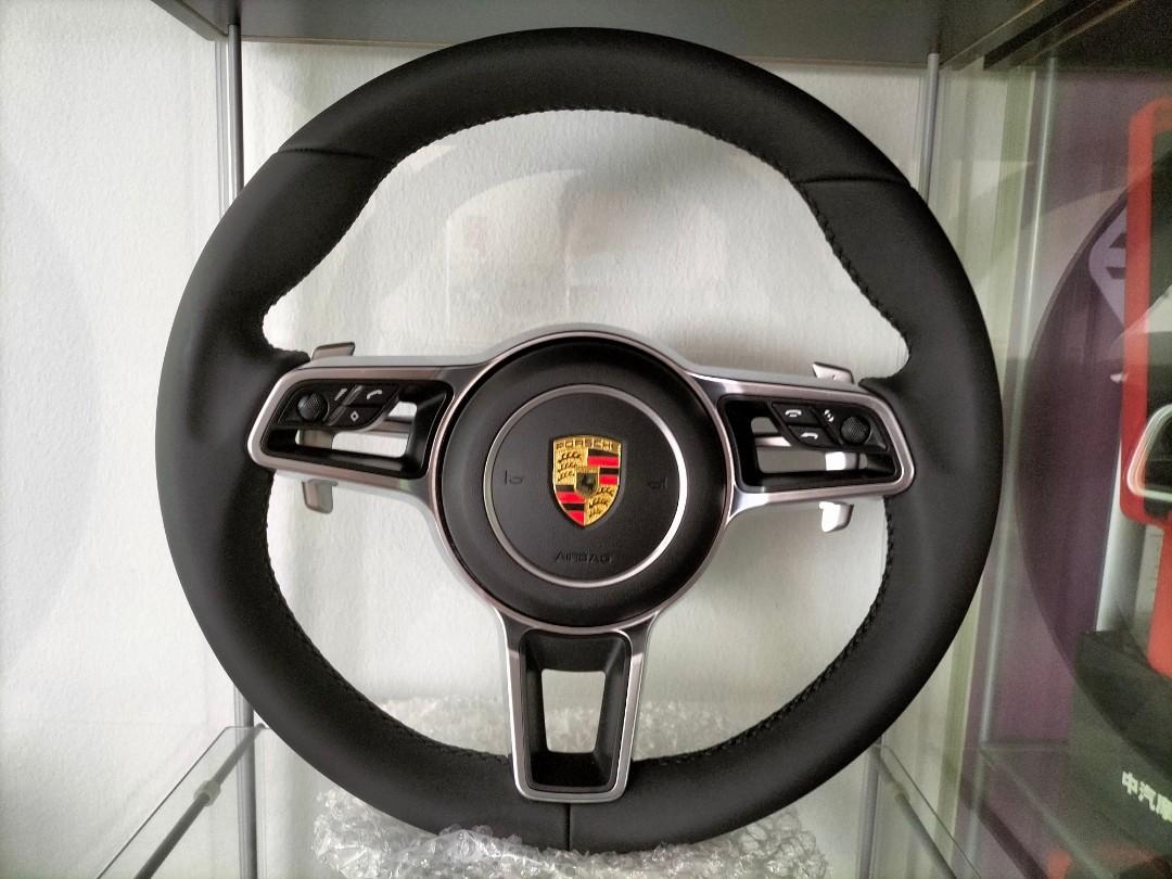 Porsche sports steering wheel with complete buttons paddle shift and ...