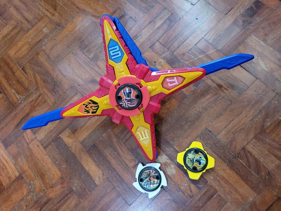 Lot B- Power Rangers Ninja Steel Morpher and Mega Morph Cycle with 5 ...