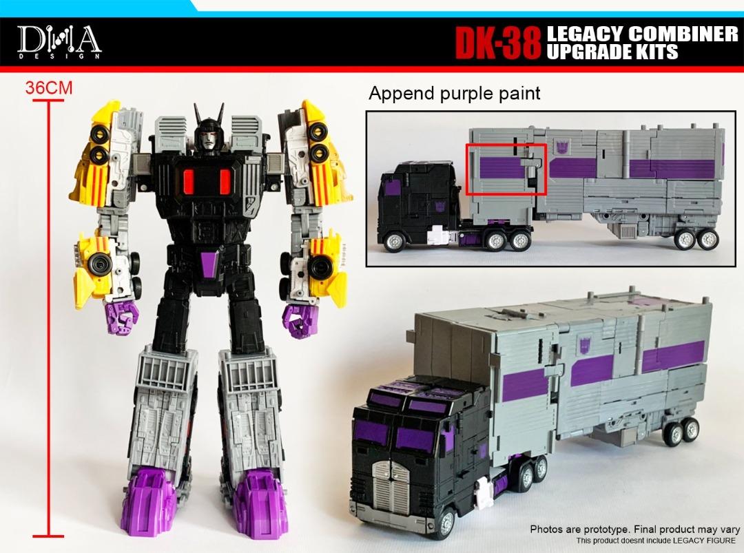 DNA Design, DK-38 upgrade kit for Transformers Legacy Menasor ...