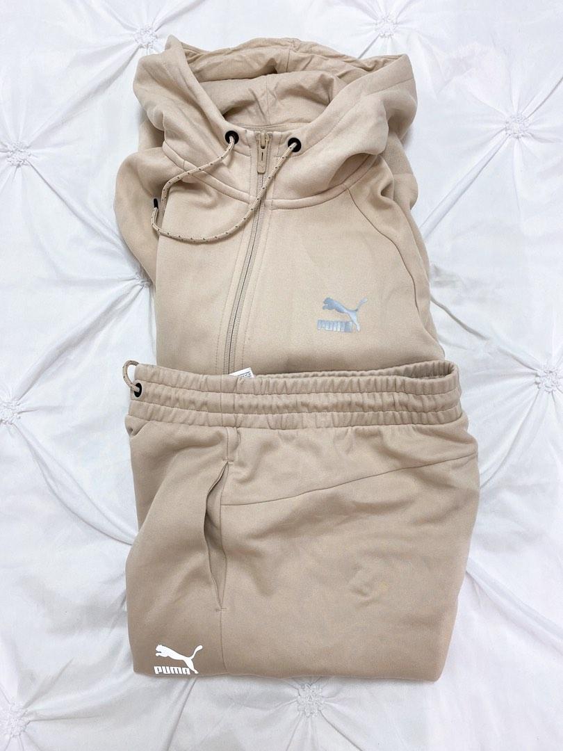 Puma Men Beige / Cream Tracksuit, Men's Fashion, Activewear on Carousell