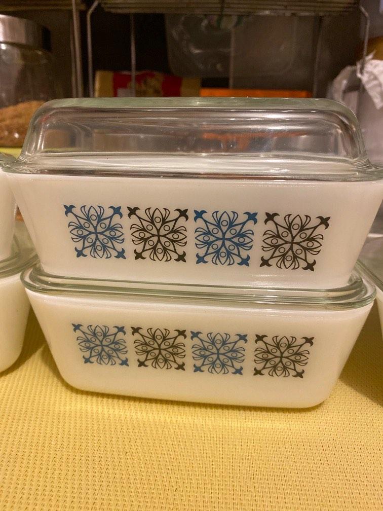 Pyrex triangle with lids, Furniture & Home Living, Home Decor, Vases ...