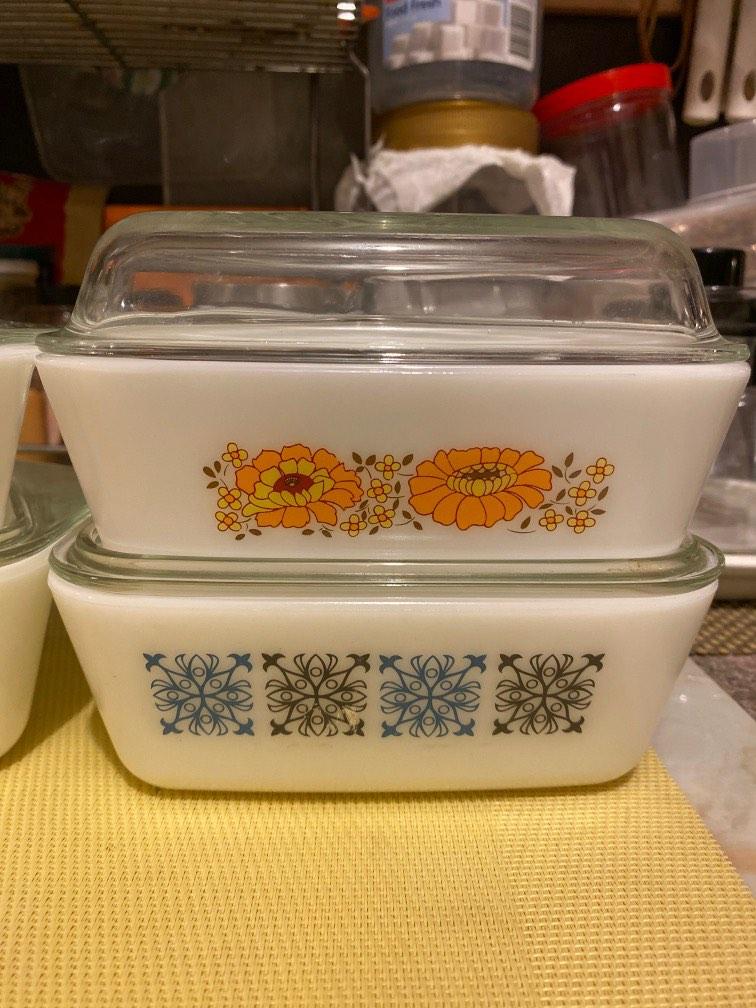 Pyrex triangle with lids, Furniture & Home Living, Home Decor, Vases ...