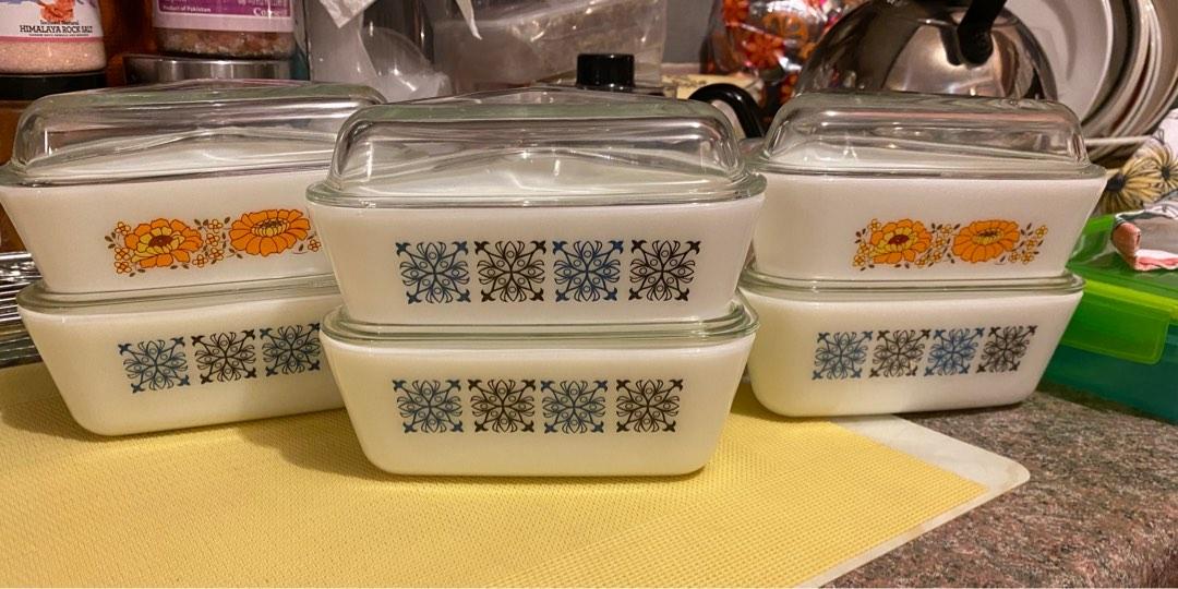 Pyrex triangle with lids, Furniture & Home Living, Home Decor, Vases ...