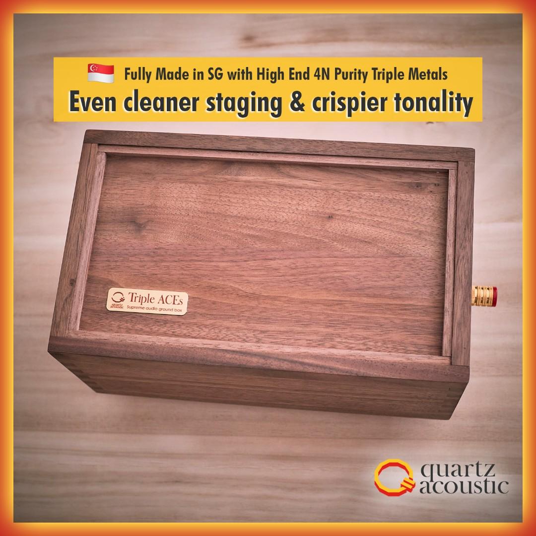 QA Triple Aces Supreme Audio Ground Box with 4N Purity Triple Metal ...