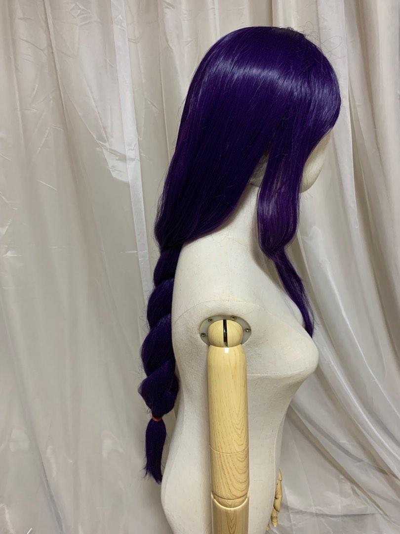 Raiden Shogun Genshin Impact Cosplay Purple Wig, Hobbies & Toys ...