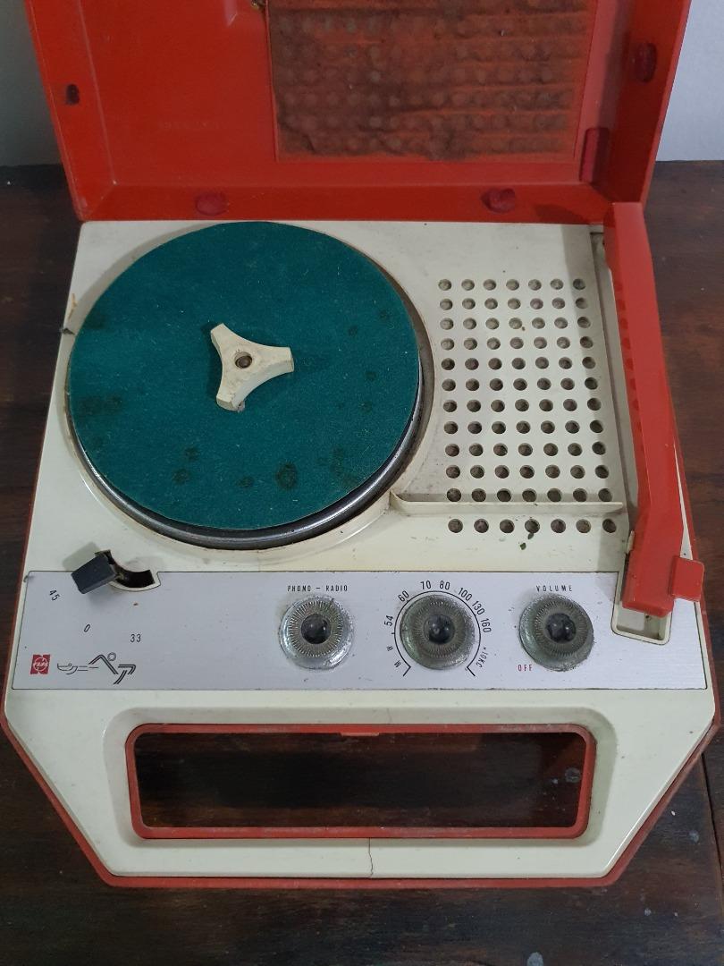 Rare Vintage Portable Radio Phonograph - Brand: National, Hobbies ...