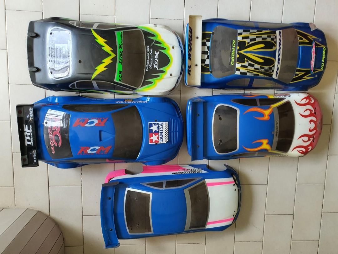 6 Rc car body shells for Tamiya Kyosho Traxxas Associated Schumacher ...