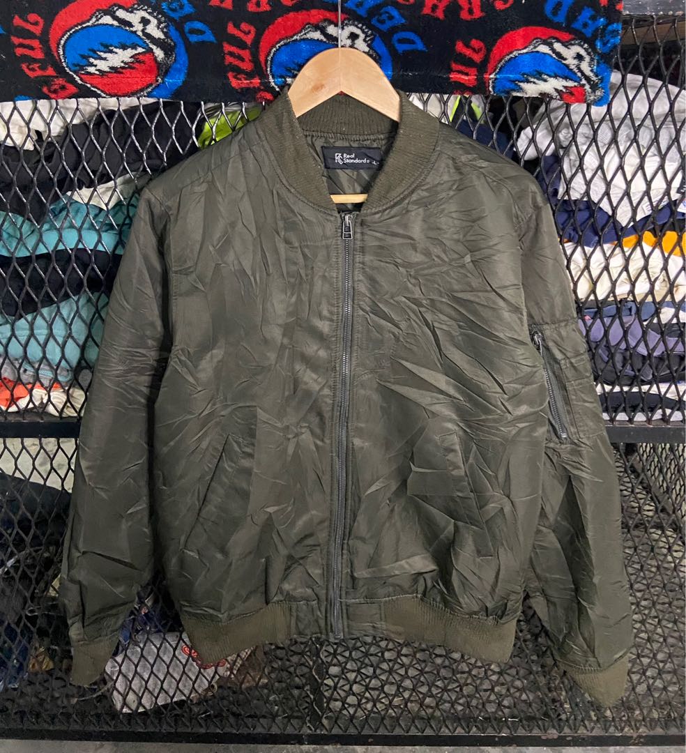 Real Standard Japan Bomber Jacket, Men's Fashion, Coats, Jackets and ...