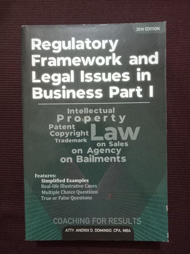 Regulatory Framework and Legal Issues in Business Part 1 by Atty ...
