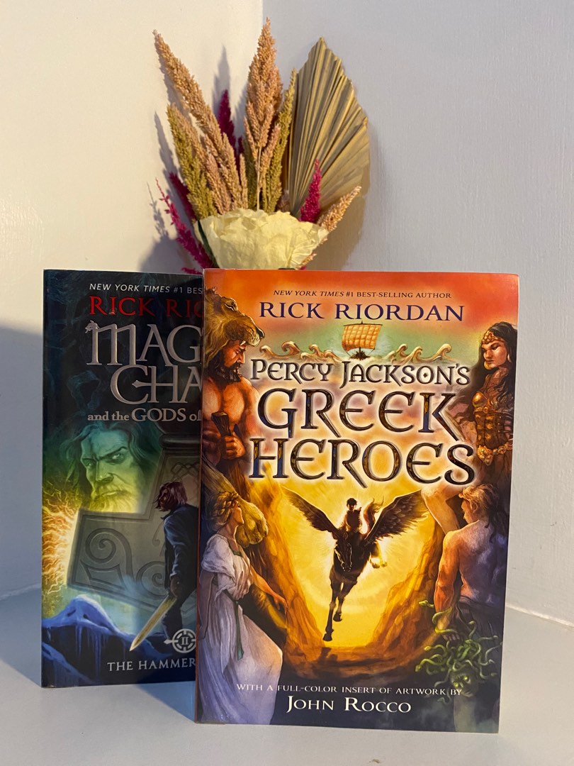 Rick Riordan Greek heroes & Magnus Chase bundle, Hobbies & Toys, Books ...