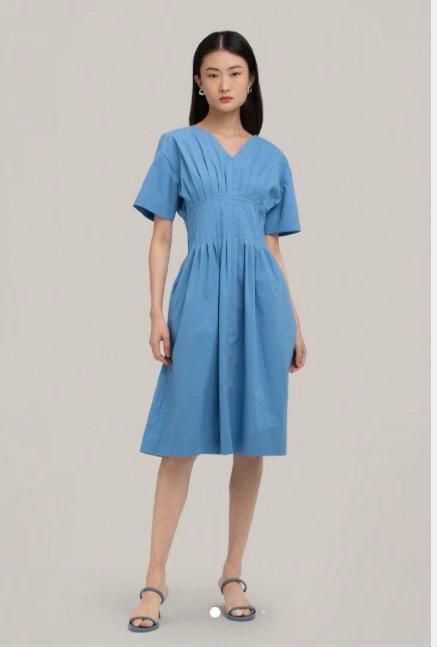 Sabrina Goh Nicholas Dress Cornflower Blue, Women's Fashion, Dresses ...