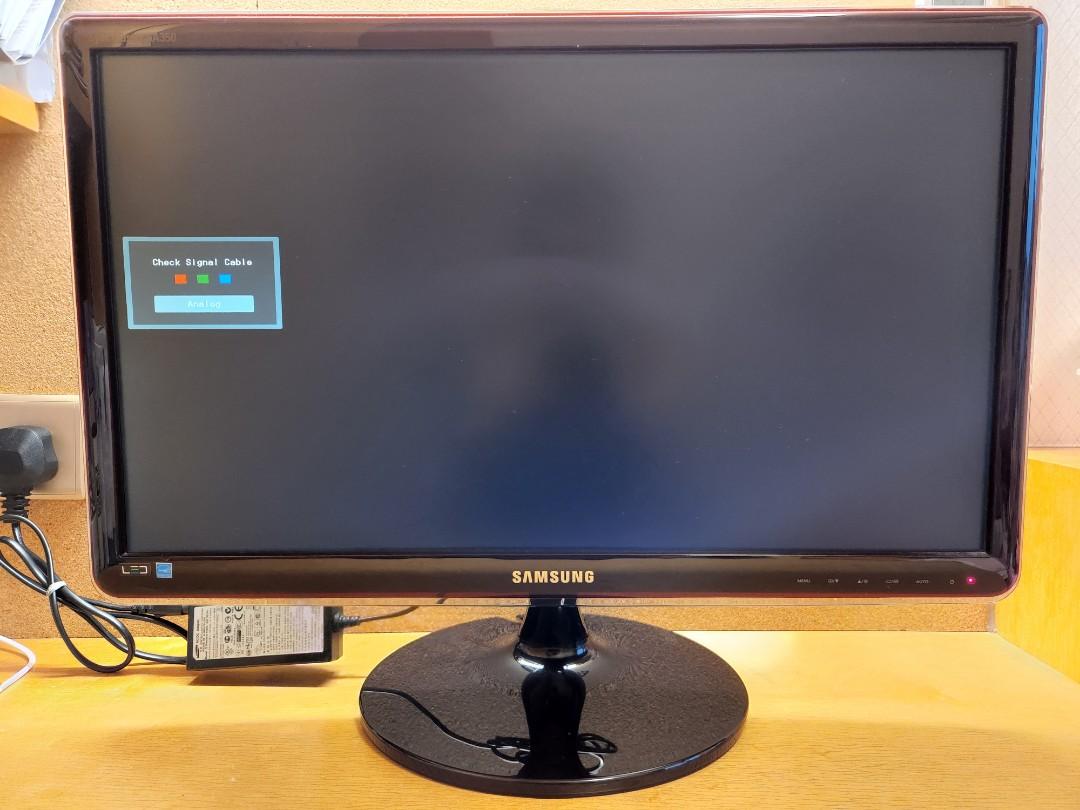 Samsung 24" LED monitor S24A350H, 電腦＆科技, 電腦周邊及配件, 電子屏幕 - Carousell