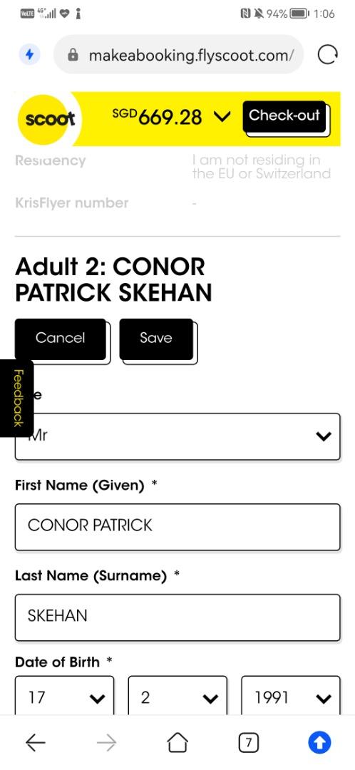 Scoot flight return tickets (Singapore-Bali-Singapore), Tickets ...