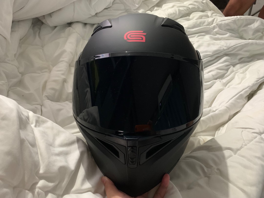 SEC Windstorm V3 Helmet Matte Black, Motorbikes, Motorbike Parts ...