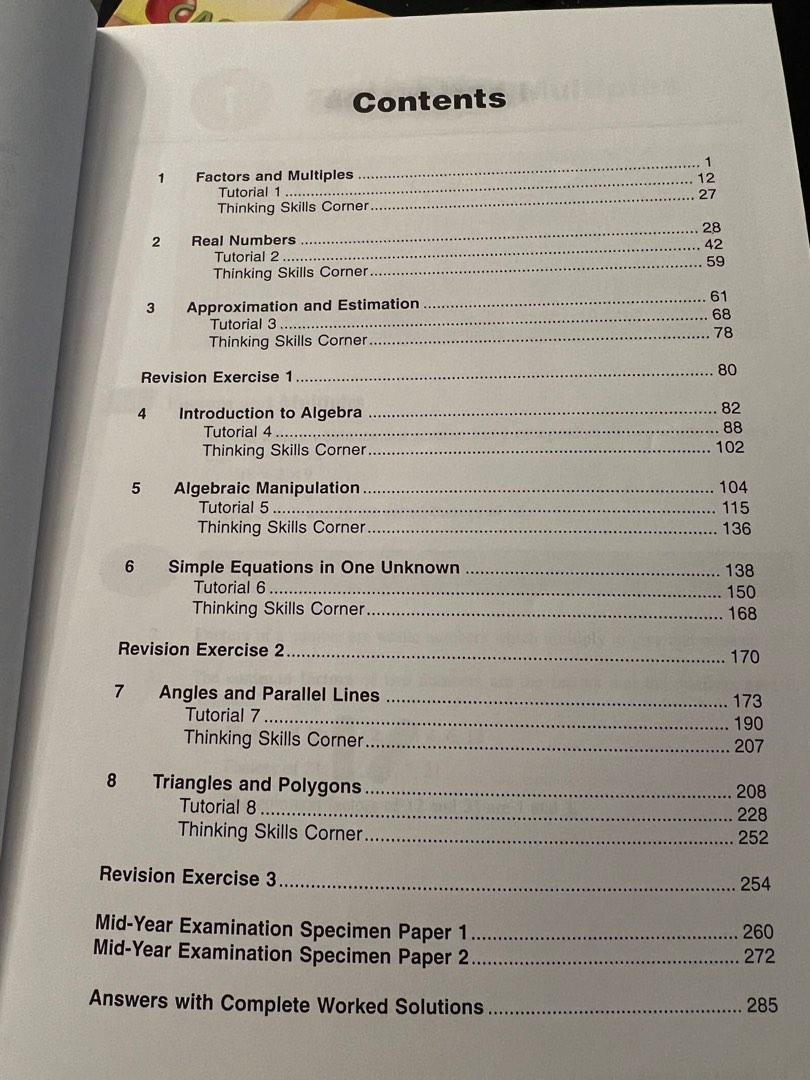 Secondary one math, Hobbies & Toys, Books & Magazines, Assessment Books ...