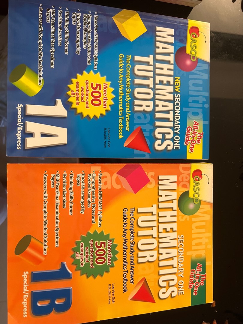 Secondary one math, Hobbies & Toys, Books & Magazines, Assessment Books ...