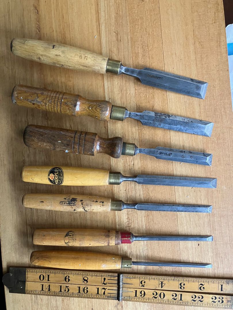 Set of 7 Chisels- Marples n Ward, Furniture & Home Living, Home Improvement & Organisation, Home ...