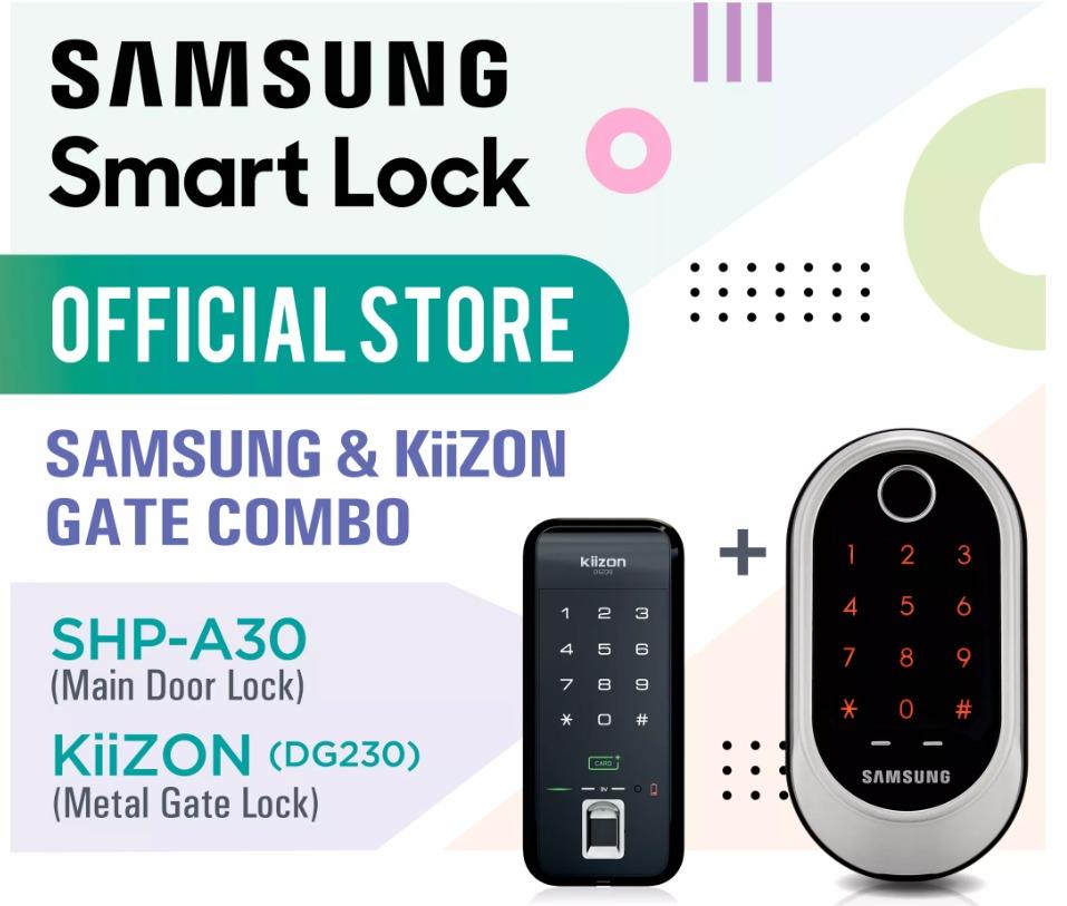 SAMSUNG SHP-A30 (MAIN DOOR LOCK) + KiiZON (DG230) (METAL GATE LOCK ...