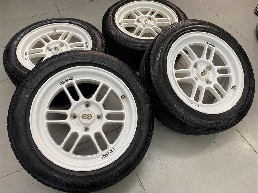 Sport Rim Enkei RPF1-RS 15x7jj PCD100, Auto Accessories on Carousell