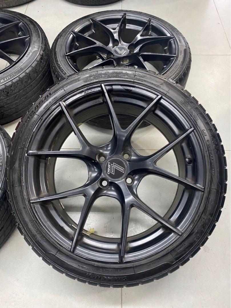 Sport Rim original Lenso Jager Dyna 17 inci pcd100, Auto Accessories on ...