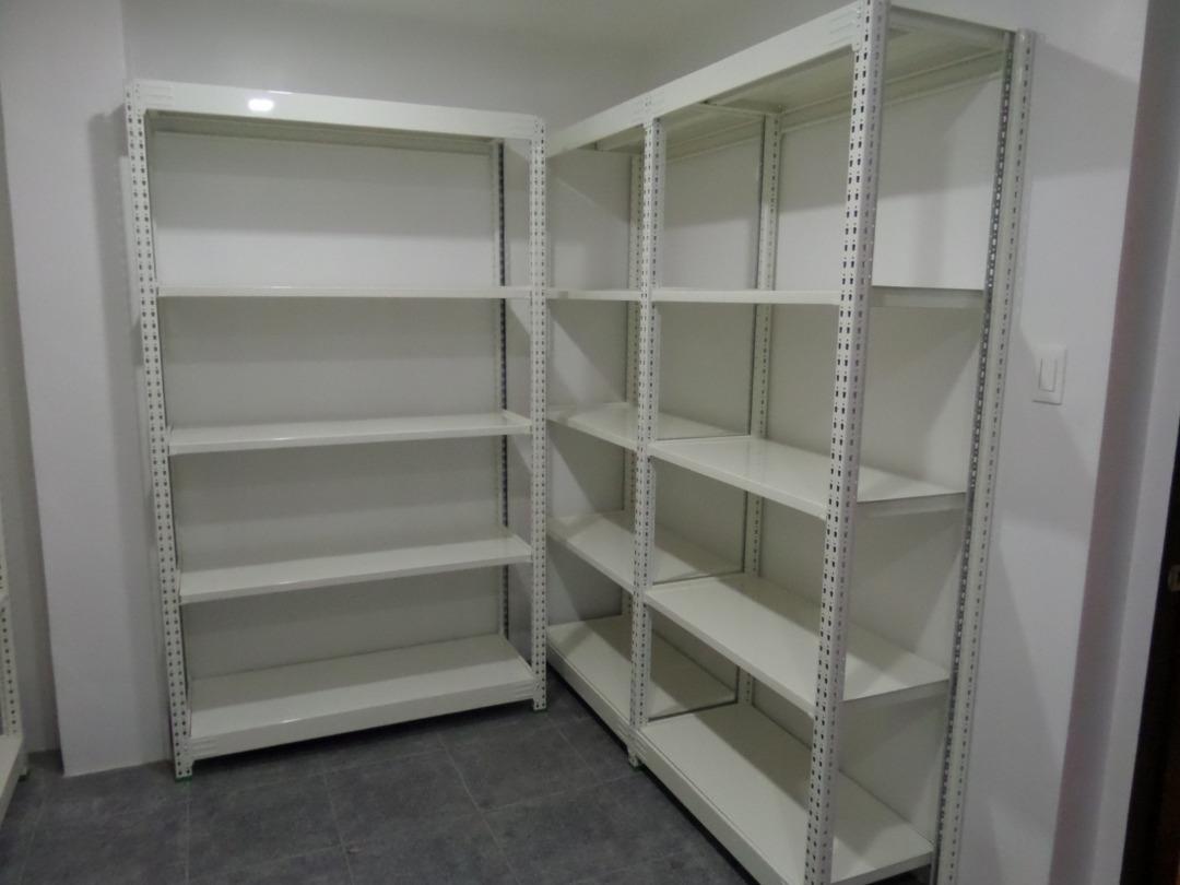 Steel Racks shelves standee filling open cabinet, Furniture & Home ...