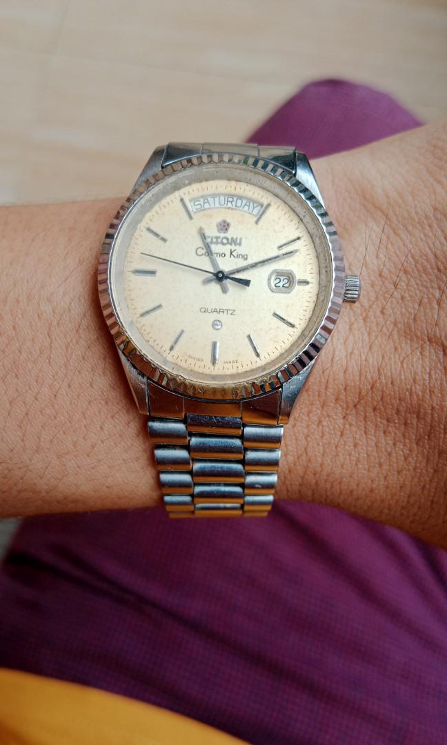 Titoni cosmo king Quartz, Luxury, Watches on Carousell