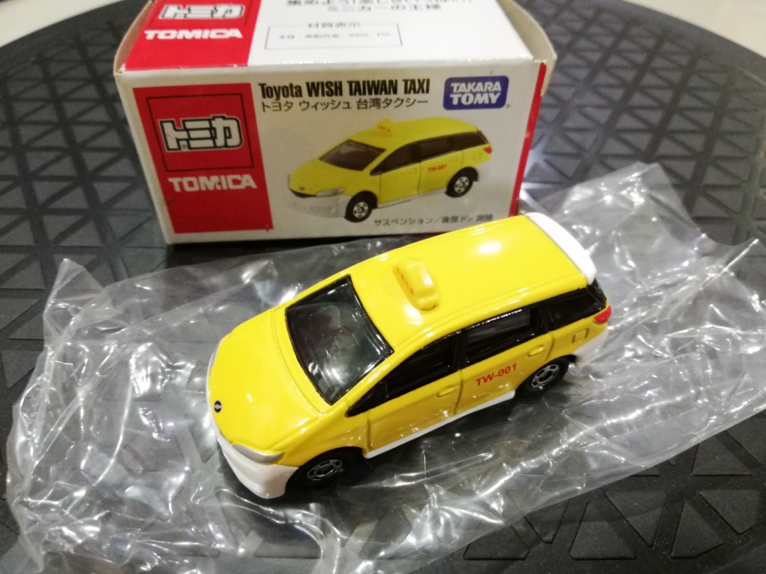 Tomica Toyota Wish Taiwan Taxi Exclusive, Hobbies & Toys, Toys & Games on Carousell