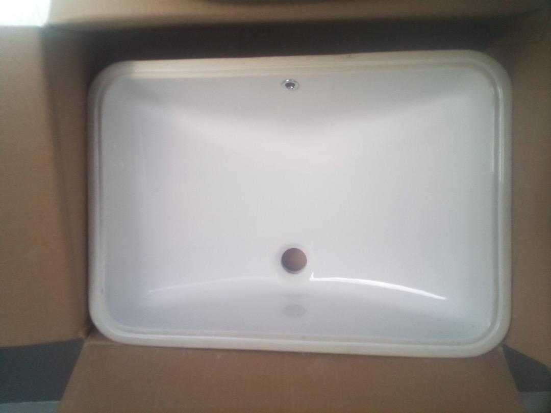 TOTO square under counter lavatory, Furniture & Home Living, Bathroom ...