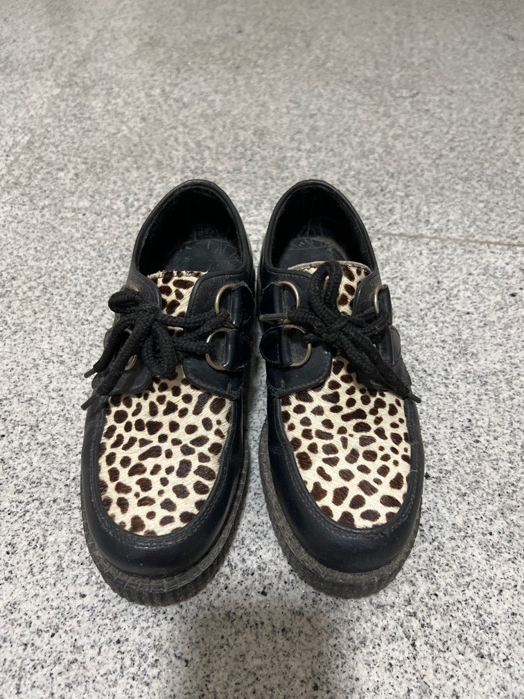 Underground Creepers with Leopard Fur, Women's Fashion, Footwear, Boots ...
