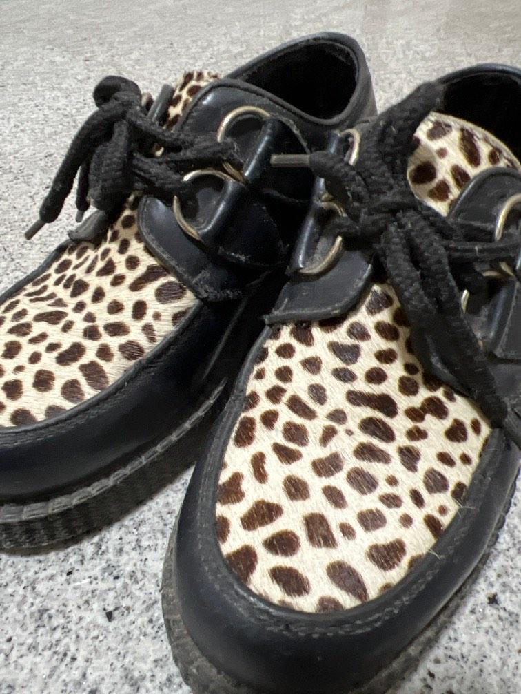 Underground Creepers with Leopard Fur, Women's Fashion, Footwear, Boots ...