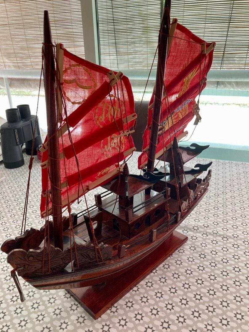 Vietnamese Sanpan Replica Model , Furniture & Home Living, Home Decor ...