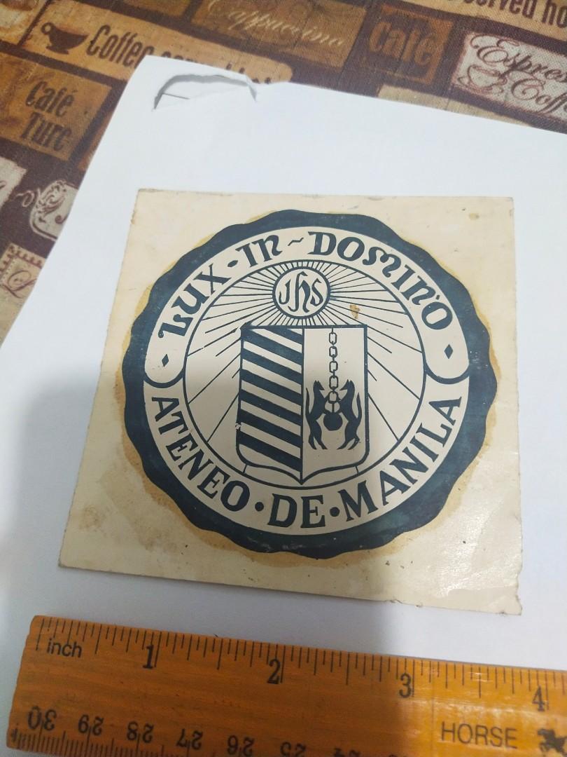vintage "Ateneo De Manila" original UNUSED sticker/1985/Nice ...