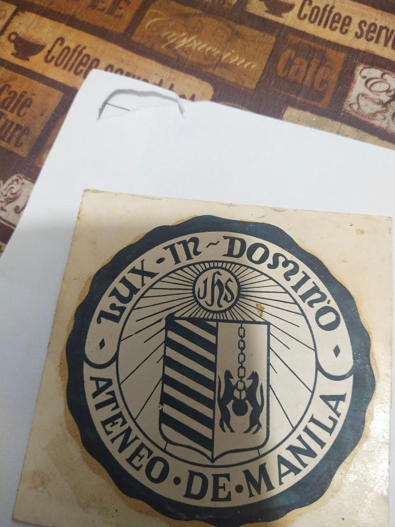vintage "Ateneo De Manila" original UNUSED sticker/1985/Nice ...
