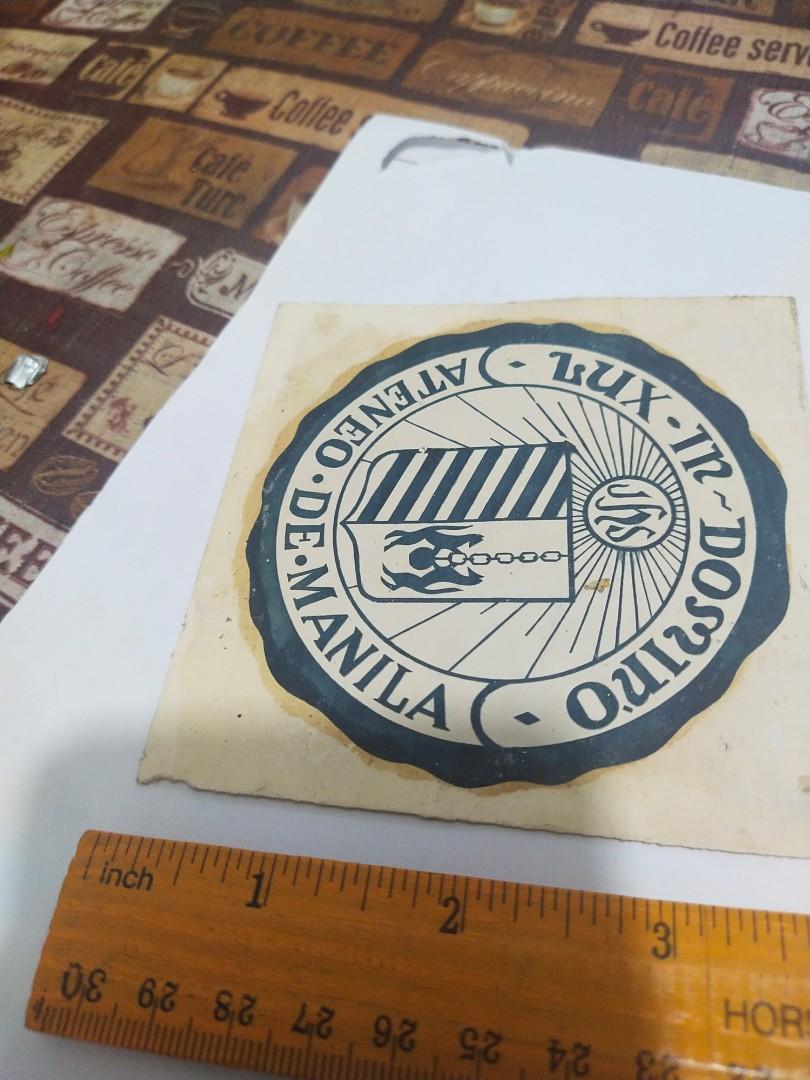 vintage "Ateneo De Manila" original UNUSED sticker/1985/Nice ...