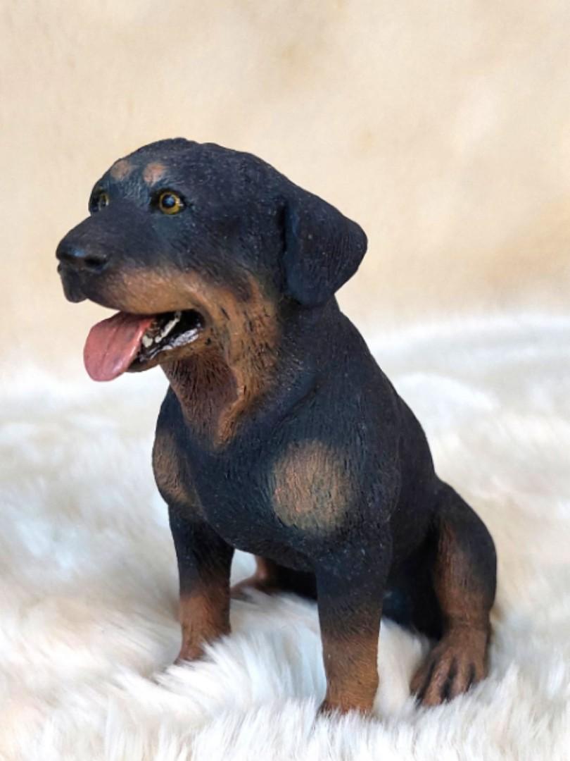 Vintage Rottweiler Figurine, Antik, Pajangan di Carousell