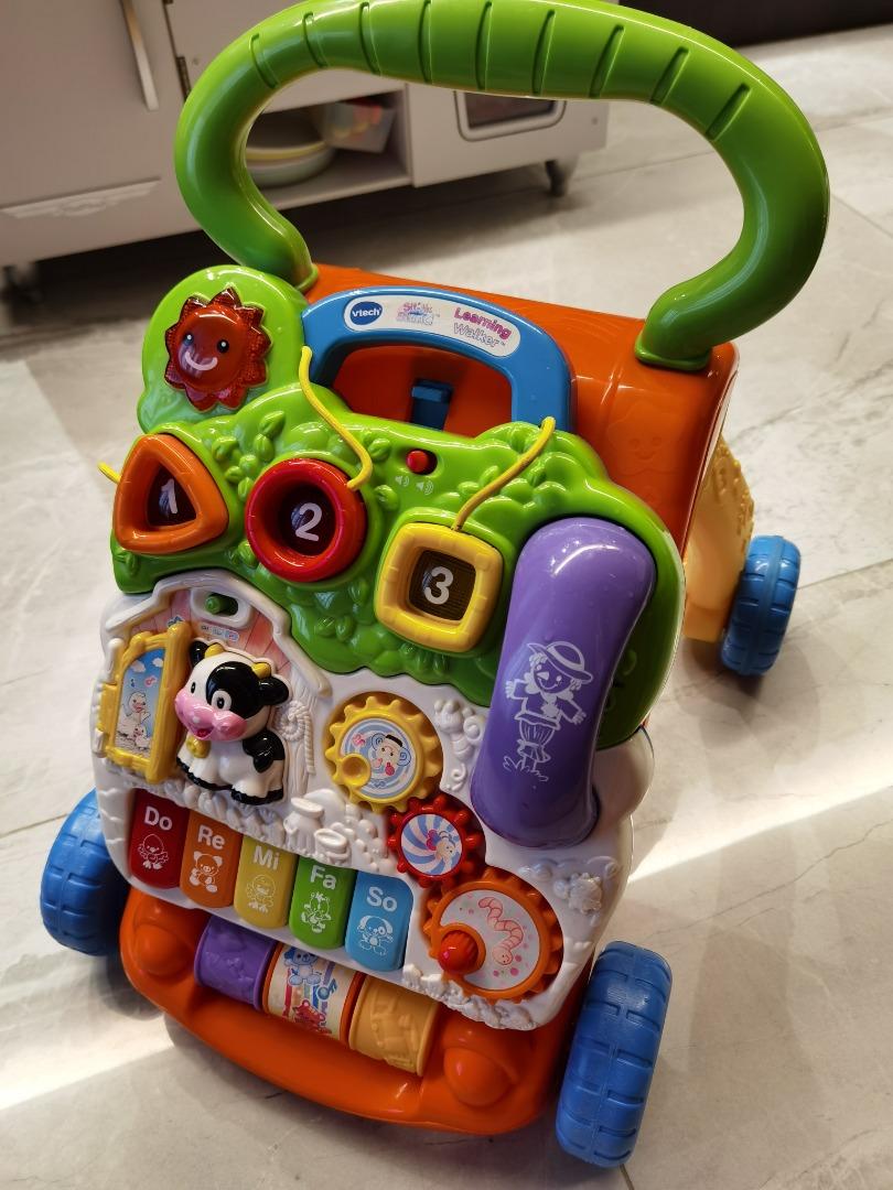 VTech Sit-to-Stand Learning Walker,Orange, Hobbies & Toys, Toys & Games ...
