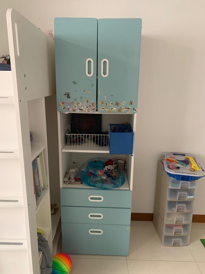 Wardrobe IKEA blue, Babies & Kids, Baby Nursery & Kids Furniture, Kids ...