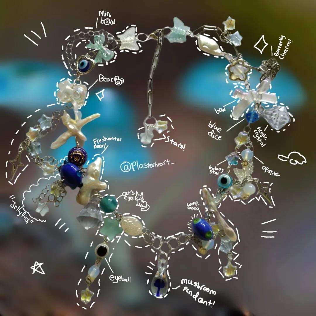 (CLEARING!)Weirdcore necklaces and bracelets!, Women's Fashion, Jewelry ...