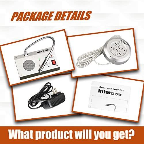 Zhudelle Intercom System, Dual-Way Intercommunication Microphone ...