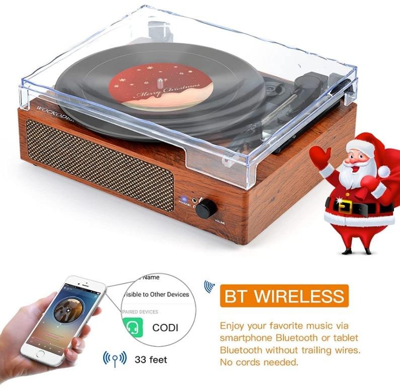 WOCKODER Record Player Turntable (FREE EXPRESS DELIVERY + SHOP WARRANTY ...