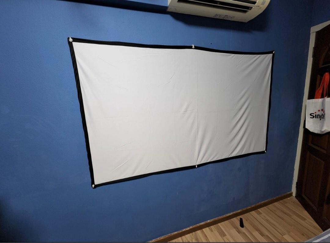 [www.celestials.sg] Celestials White Projector Screen 84 Inch, 16:9 for ...