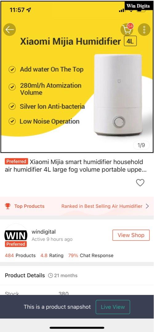 Xiaomi mijia humidifier, TV & Home Appliances, Air Purifiers ...