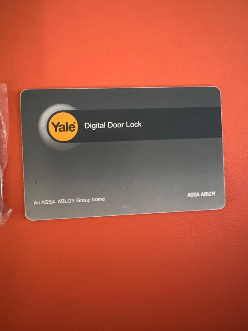 Yale Door Lock Card ASSA ABLOY, Furniture & Home Living, Security ...
